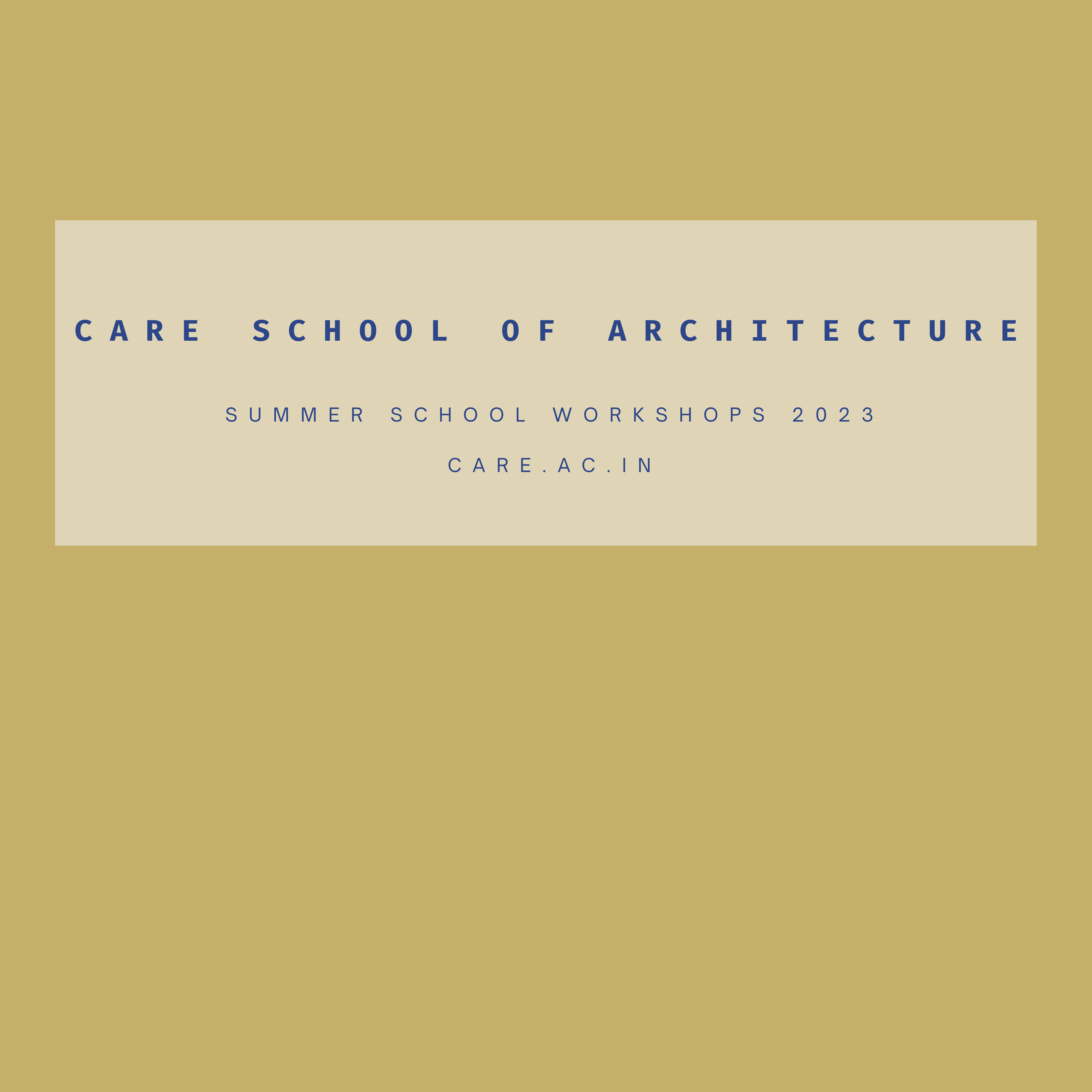 CARE School of Architecture - Best Architecture College in Tamilnadu