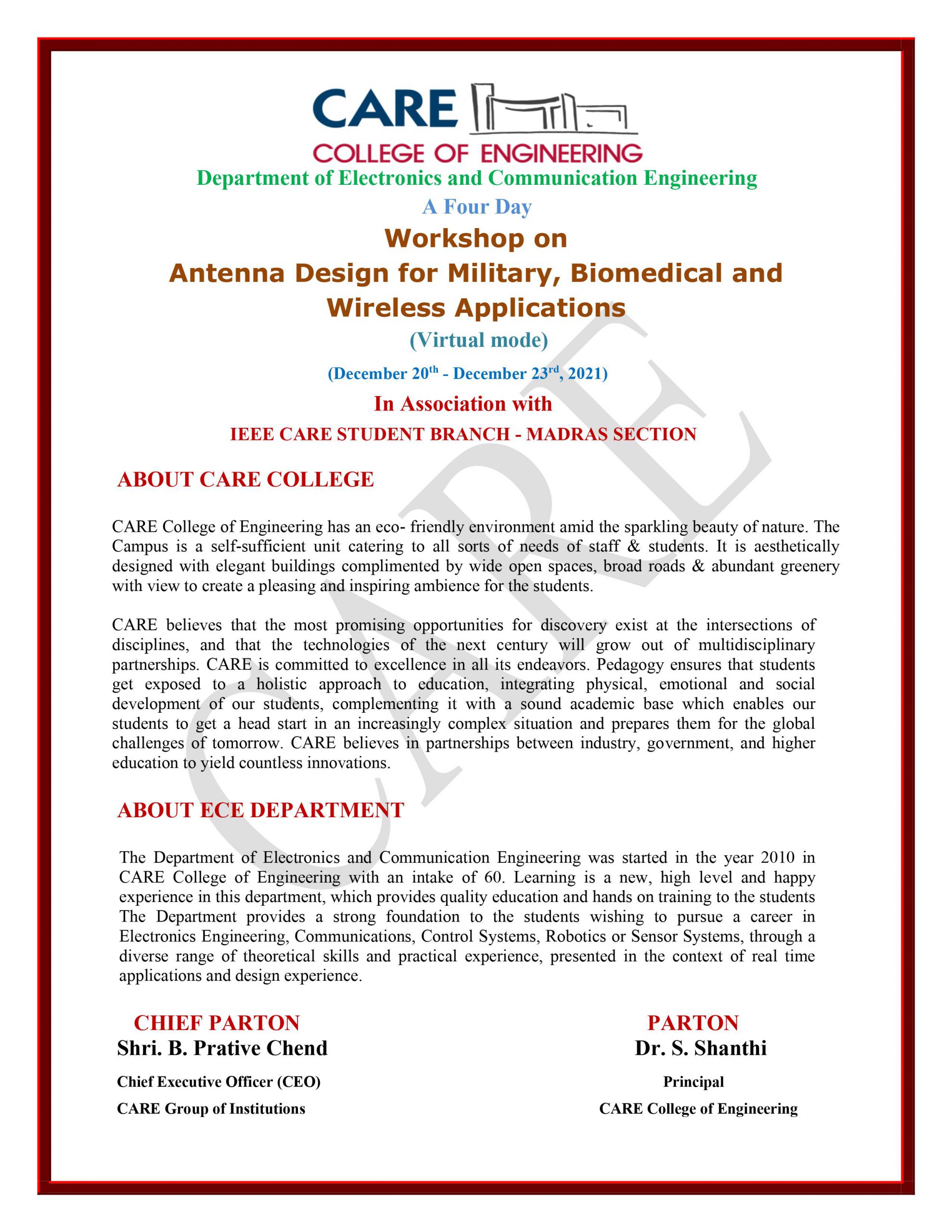- CARE College of Engineering
