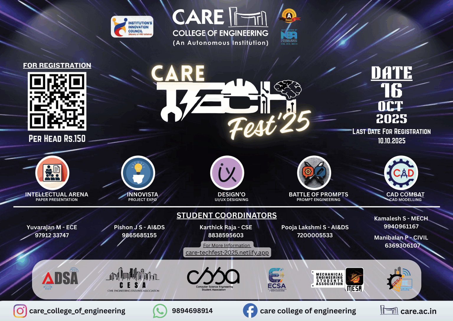 CARE TECH FEST’25 - CARE College of Engineering