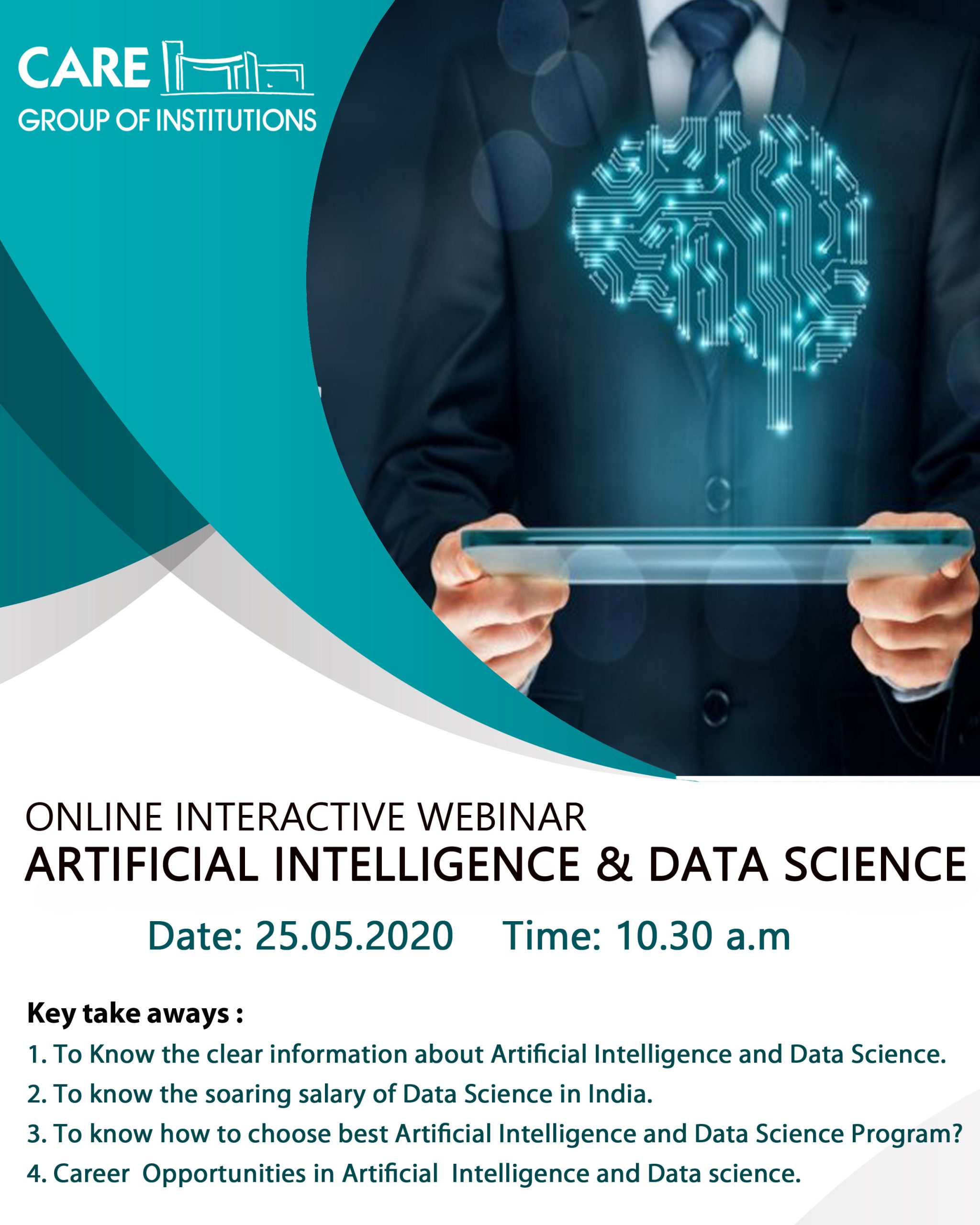 Artificial Intelligence and Data Science - Webinar for +2 Students ...